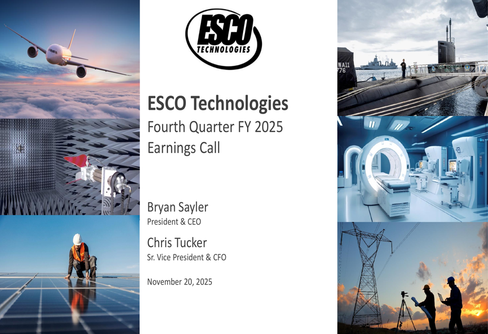 ESCO Technologies Stock Price Today | NYSE: ESE Live - Investing.com