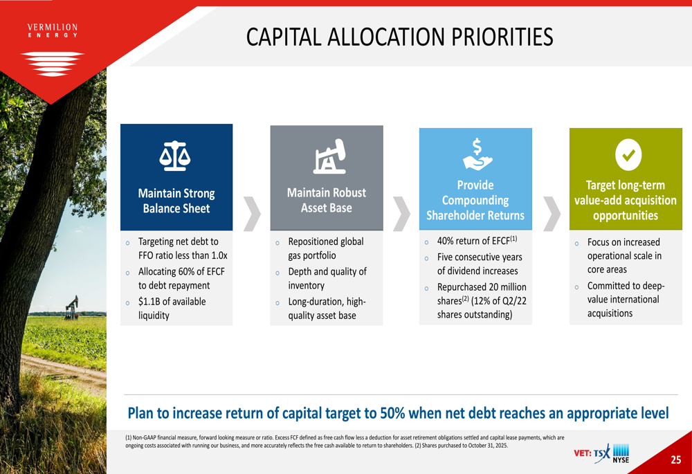 Vermilion Energy Q3 2025 slides: repositioned gas portfolio drives ...