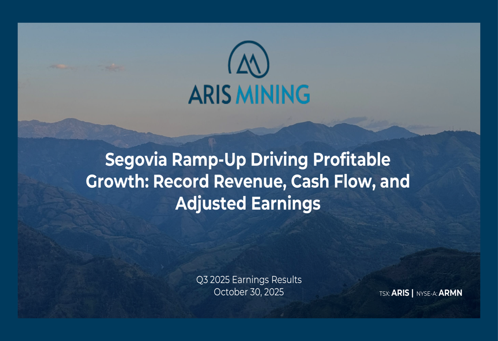 Aris Mining Corp TO Stock Price Today | TSX: ARIS Live - Investing.com