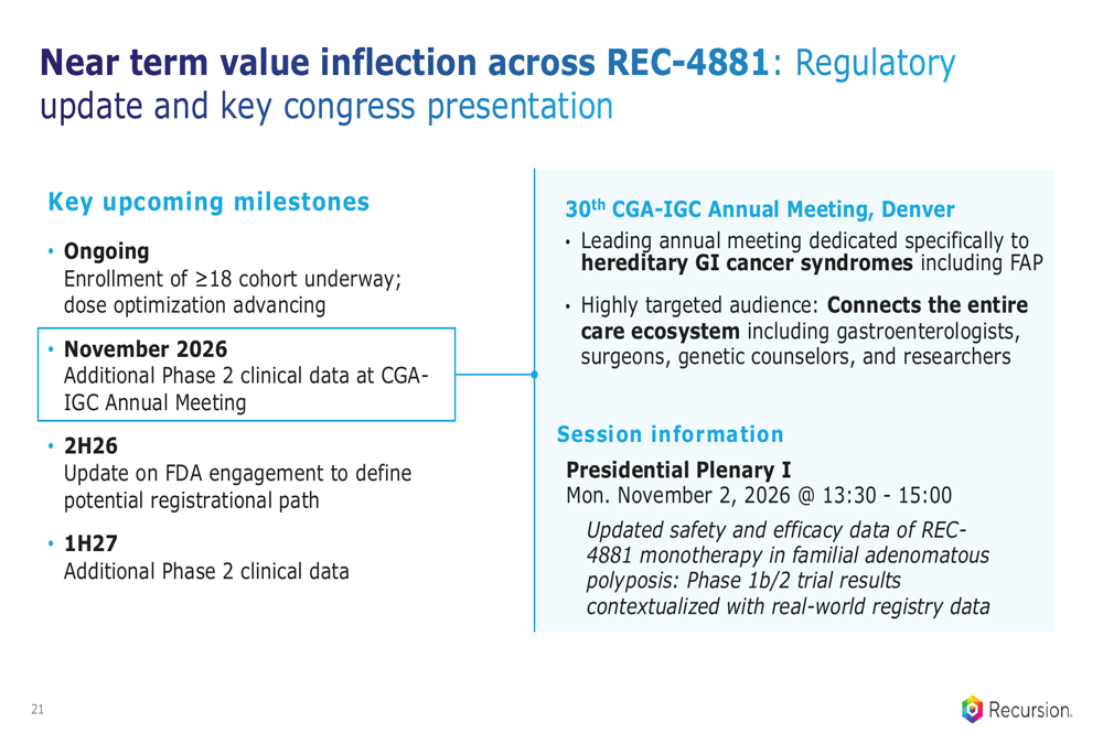 Recursion Q2 2026 slides highlight pipeline gains amid revenue ...