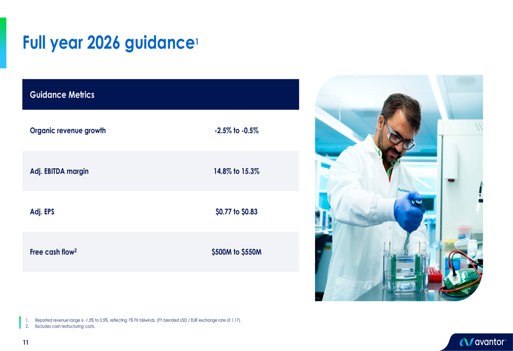 Avantor Q4 2025 slides: Revenue declines as company launches revival ...