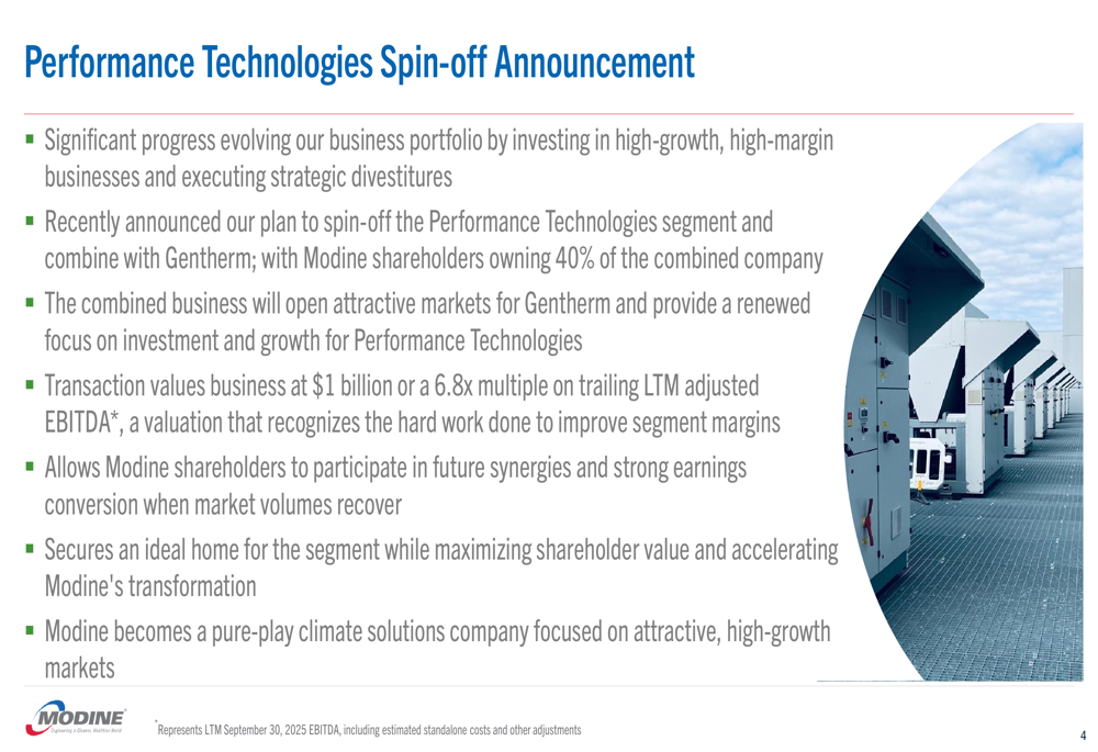 Modine Q3 FY26 slides: Revenue jumps 31%, unveils strategic segment ...