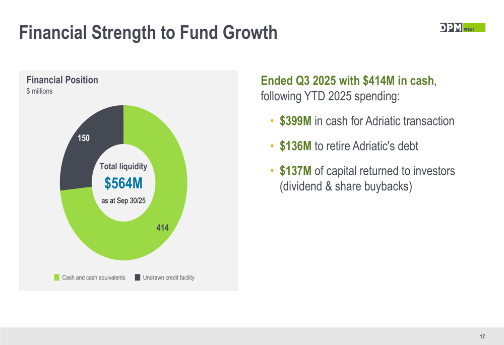 DPM Metals apresenta lucros recordes no 3º tri de 2025 e avança ...