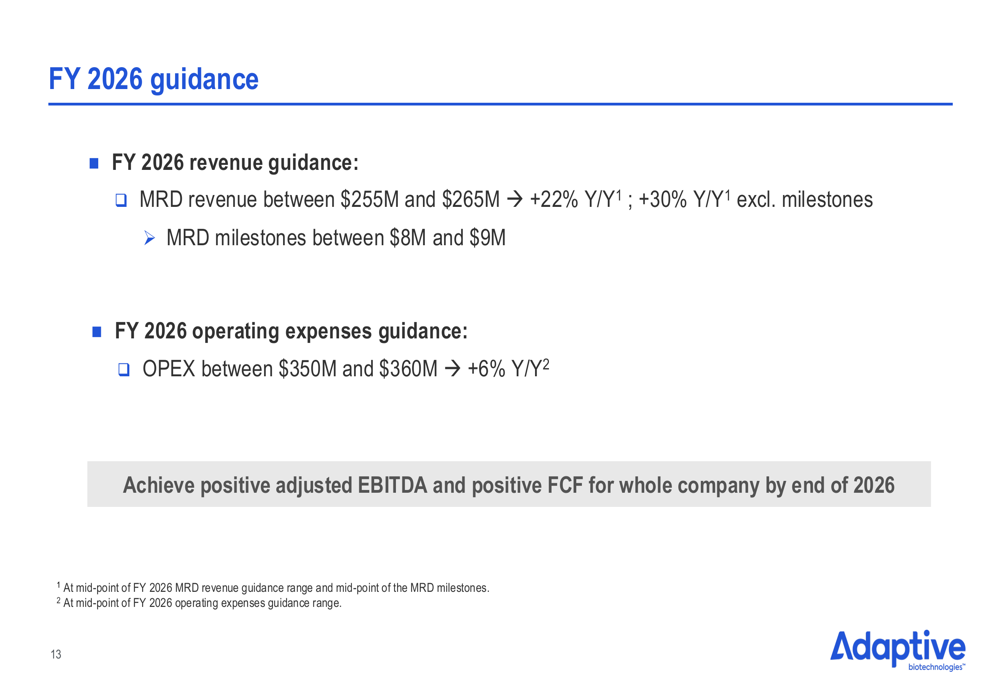 Adaptive Biotechnologies Q4 2025 slides: 55% revenue growth as MRD ...