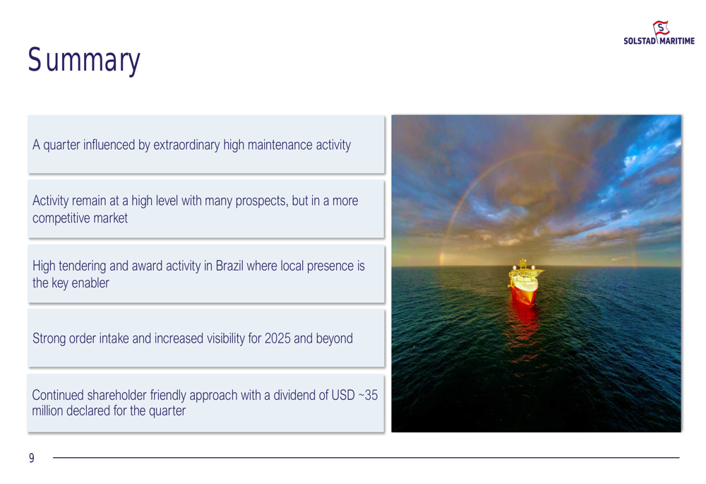 Solstad Maritime no 2º tri de 2025: crescimento da receita e contratos ...