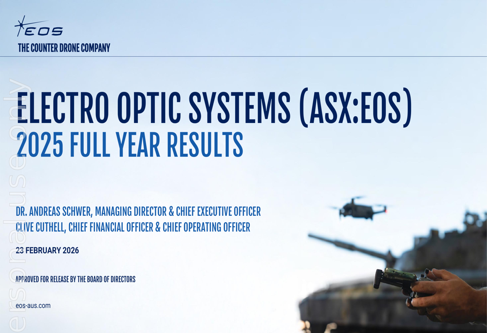 Electro Optic Systems Holdings Stock Price Today | ASX: EOS Live ...