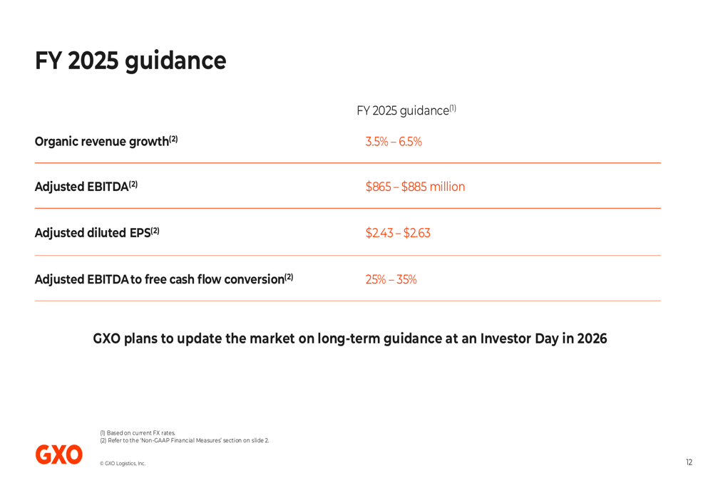 GXO Logistics Q3 2025 slides: Record revenue hits $3.4B, organic growth ...