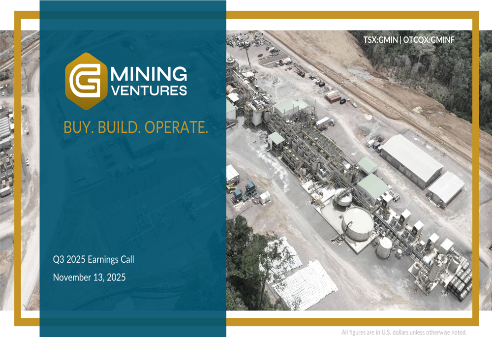 G Mining Ventures Corp Stock Price Today | TSX: GMIN Live - Investing.com