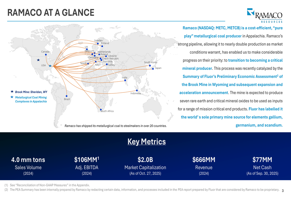 Ramaco Resources Q3 2025 slides: Strategic pivot to rare earths amid ...