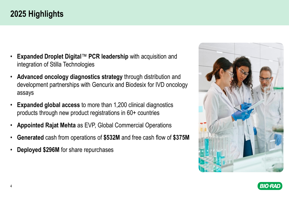 Bio-Rad Q4 2025 slides reveal modest growth amid segment divergence and ...