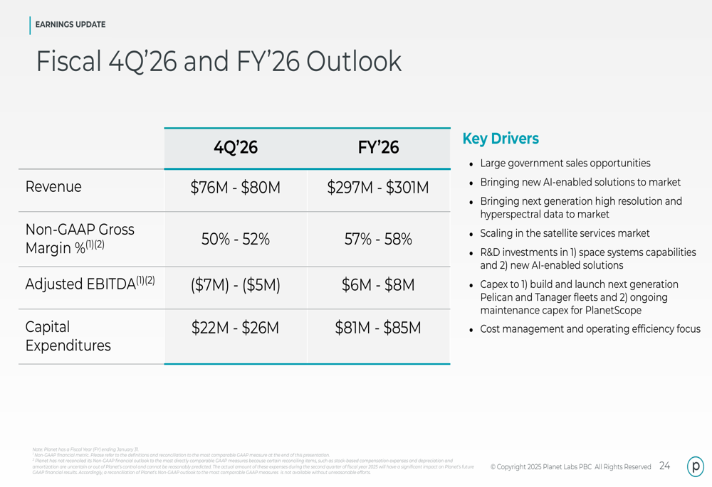 Planet Labs Q3 FY26 slides: Revenue jumps 33%, backlog triples as ...