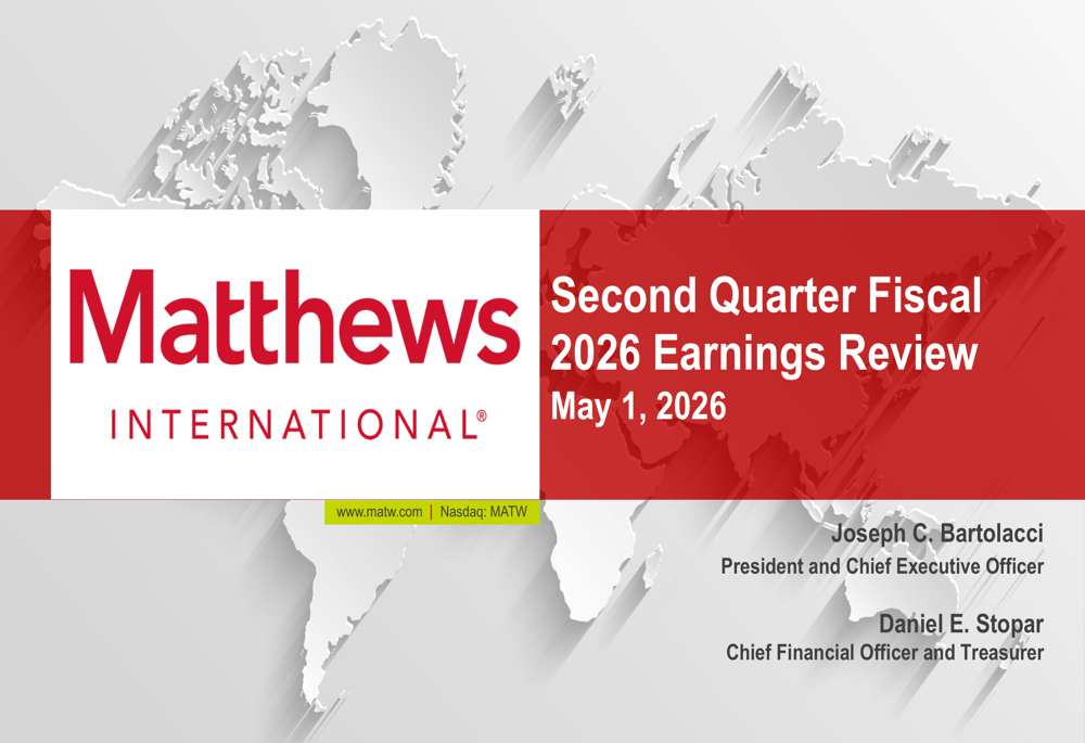 Matthews Stock Price Today | NASDAQ: MATW Live - Investing.com