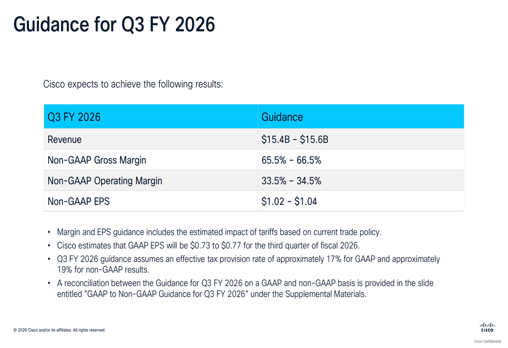 Les résultats du T2 de l’exercice 2026 de Cisco révèlent 2,1 milliards ...