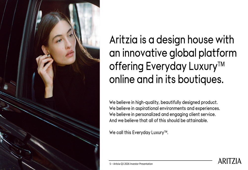 Aritzia 2026财年第三季度报告：首个10亿加元季度推动美国扩张计划 提供者 Investing.com
