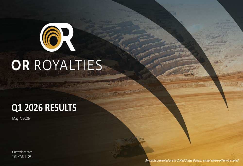 OR Royalties Inc Stock Price Today | TSX: OR Live - Investing.com