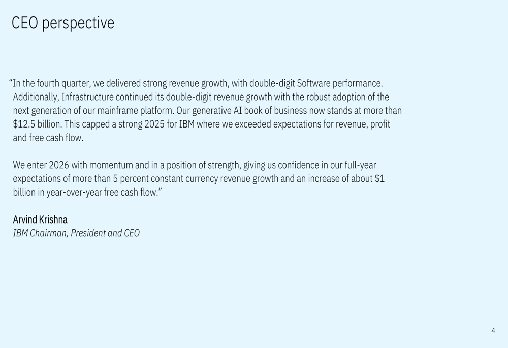 IBM Q4 2025 slides: Revenue growth hits 9%, GenAI book exceeds $12.5B ...